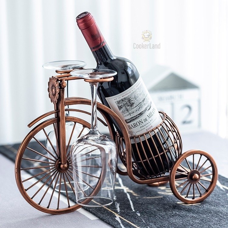 Wine Bottle & Glass Tricycle Rack (三轮车酒瓶和玻璃杯架) : Cooker Land : Malaysia ...