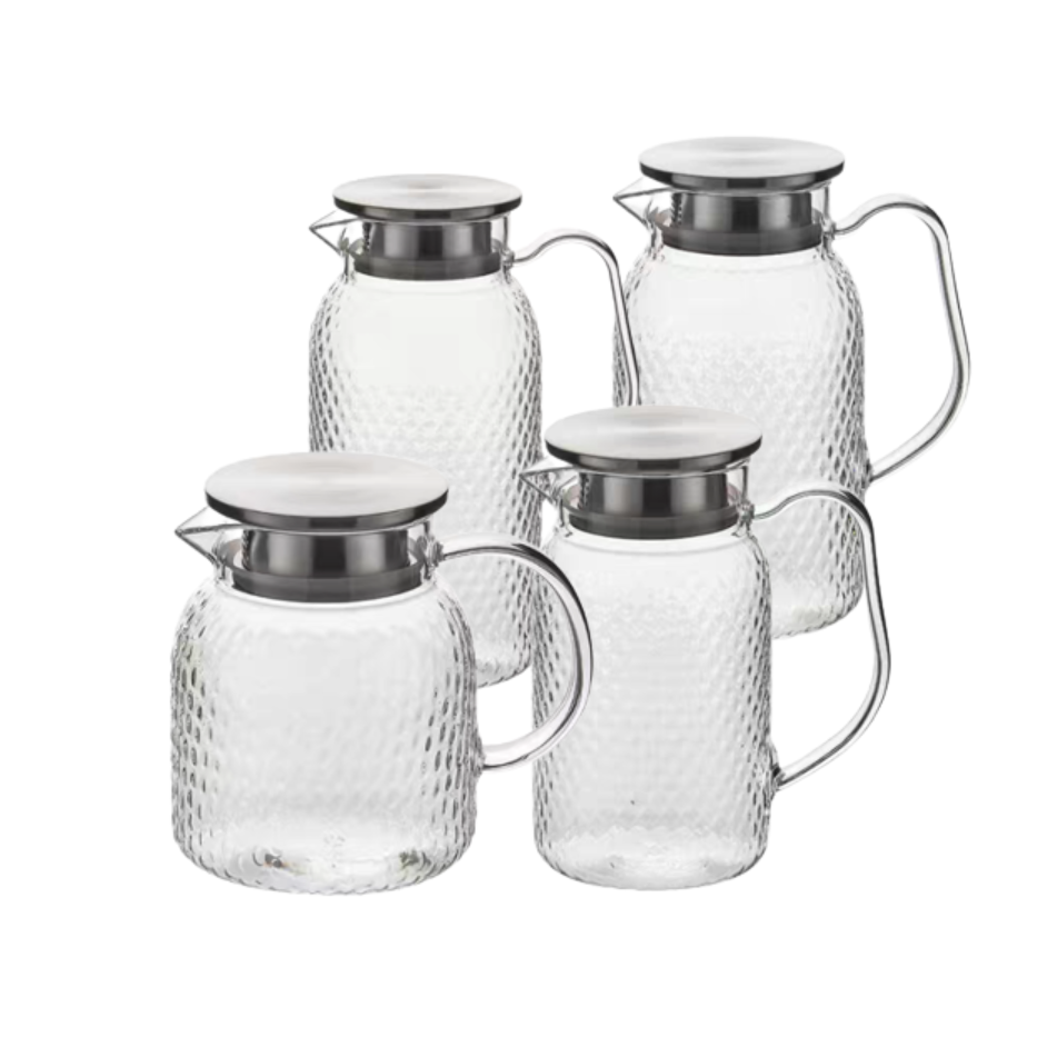 Glass Jug with Cover 带盖玻璃锤纹水壶 : Cooker Land : Malaysia Kitchen ...